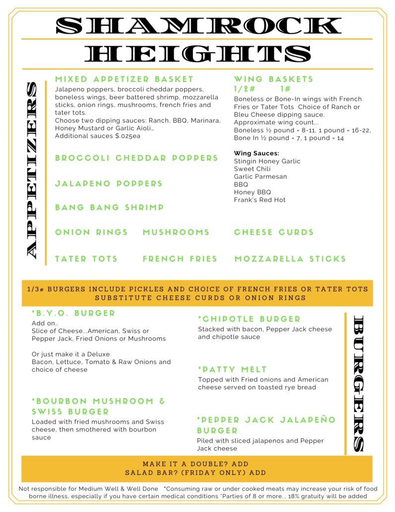 Restaurant - Shamrock Heights