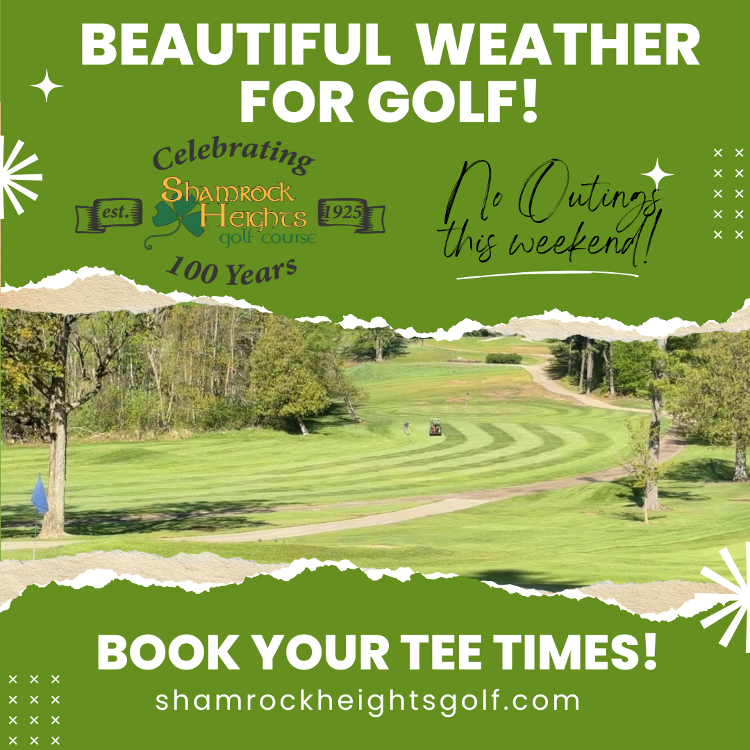 Book your tee times! - Shamrock Heights